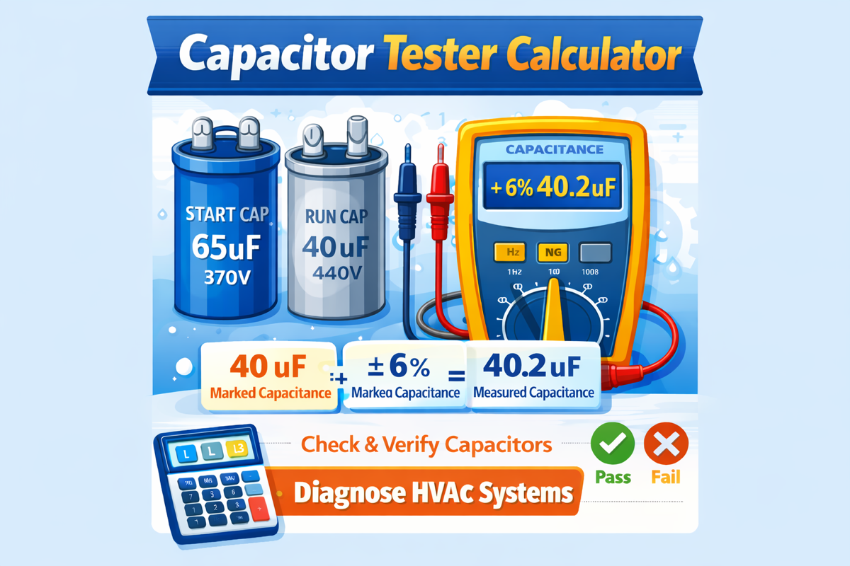 Capacitor Tester & Calculator | HVAC Tools